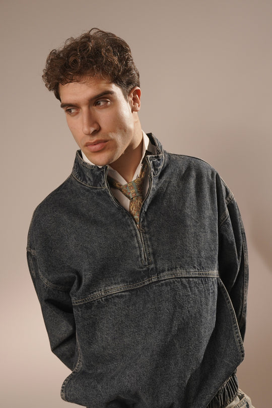 Denim Quarter Zips – thestahps