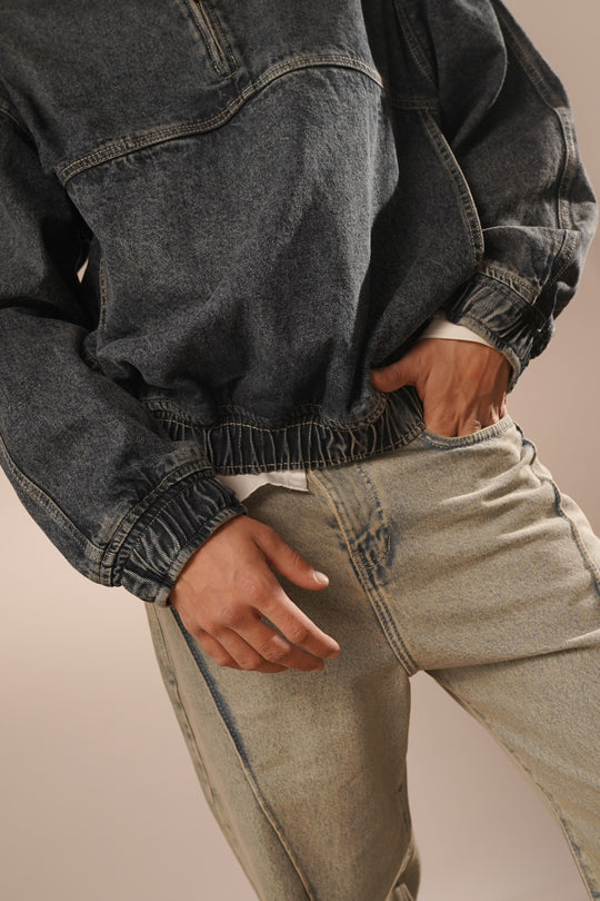 Denim Quarter Zips – thestahps